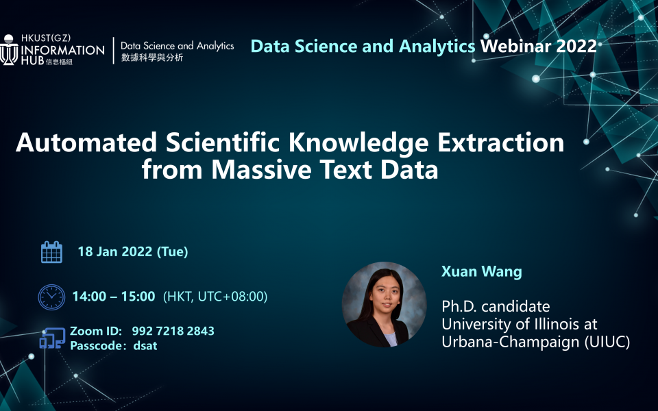 DSA Thrust Seminar | Automated Scientific Knowledge Extraction from Massive Text Data ...